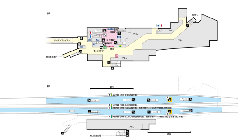 恵比寿駅周辺のコインロッカー。 - NO DESIGN GALLERY ノーデザインギャラリー